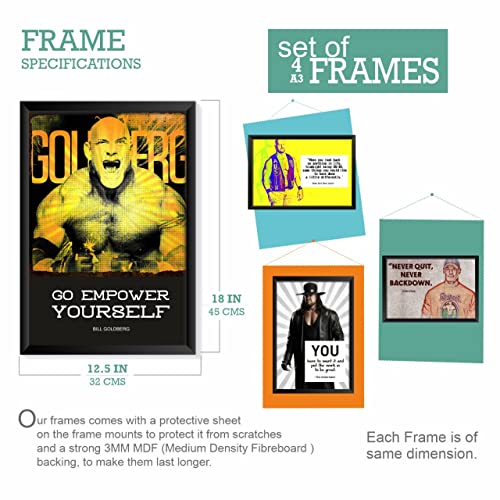 PAPER PLANE DESIGN Gym workout motivational quotes wall framed posters ...