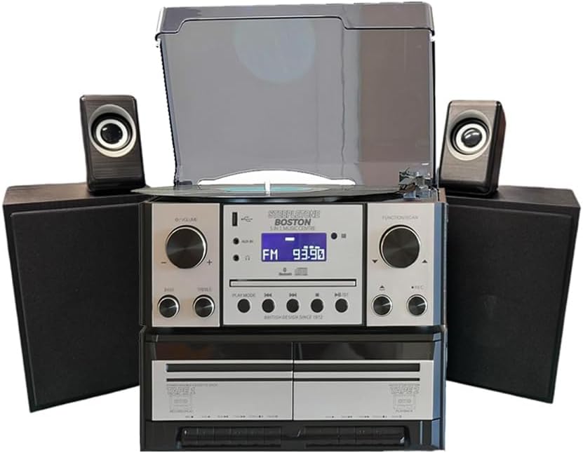 Boston+ Compatible with Steepletone Boston USB RECORDING Retro Music ...