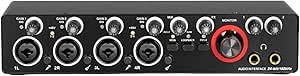 Amazon.com - LMWHY Universal Audio Interface 4 Channel Audio Interface ...