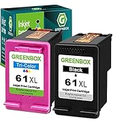 Amazon.com: GREENBOX 3 Pack 61XL Ink Remanufactured Ink Cartridge 61XL ...