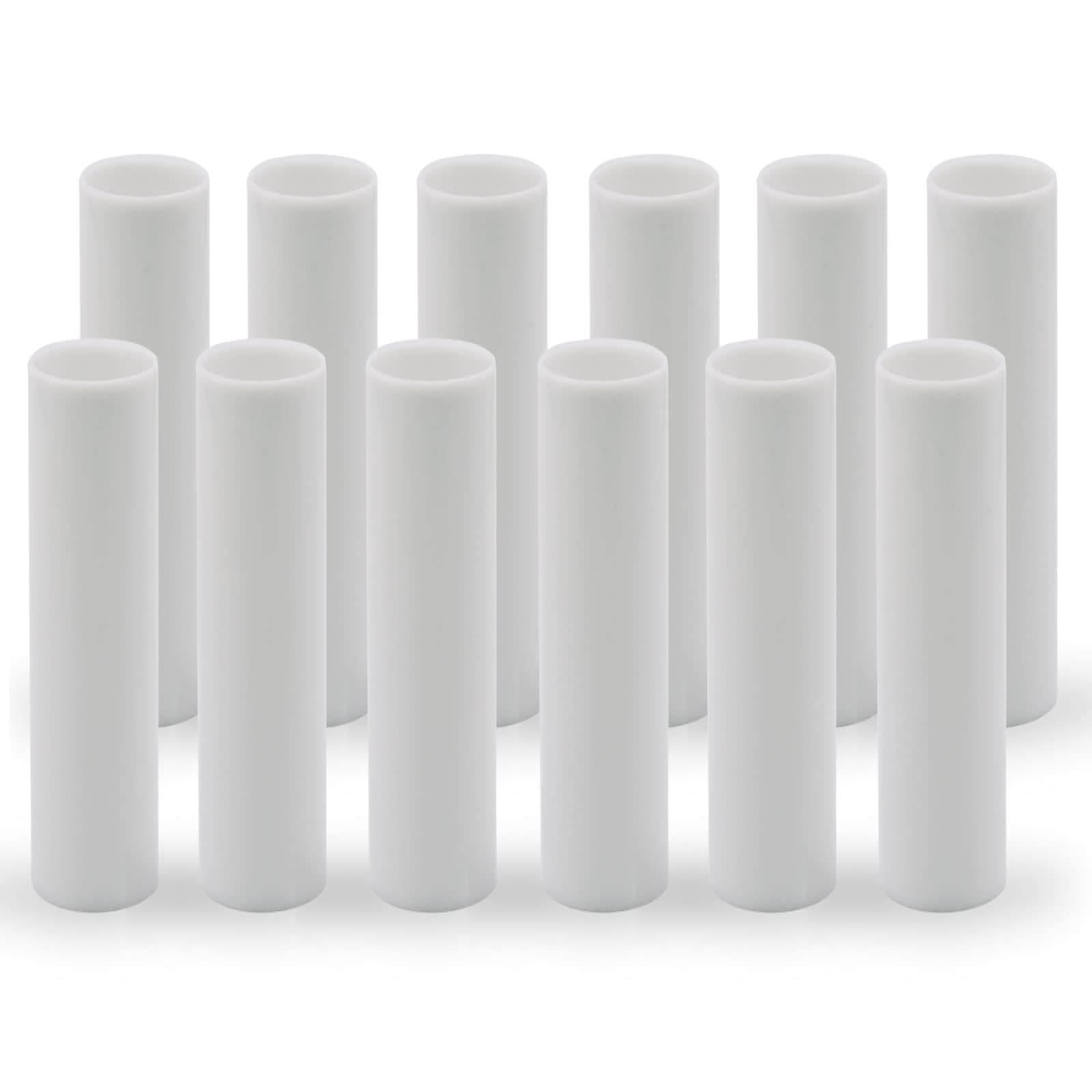 GooChan 2 3 4 6 Inch White Plastic Candle Cover Sleeves,Chandelier ...