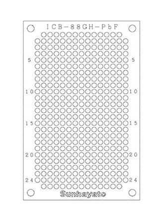 Amazon | サンハヤト 小型ユニバーサル基板 ICB-88GH-Pbf | 基板 | 産業・研究開発用品 通販