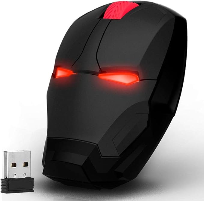 Amazon.com: Carledon Iron Man Mouse Wireless 2.4G Portable Mobile ...