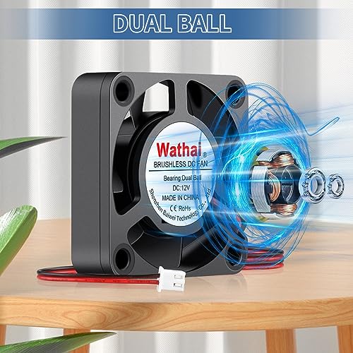 Snapklik.com : Wathai 40mm X 10mm DC 12 Volt Brushless Cooling Fan 12V ...
