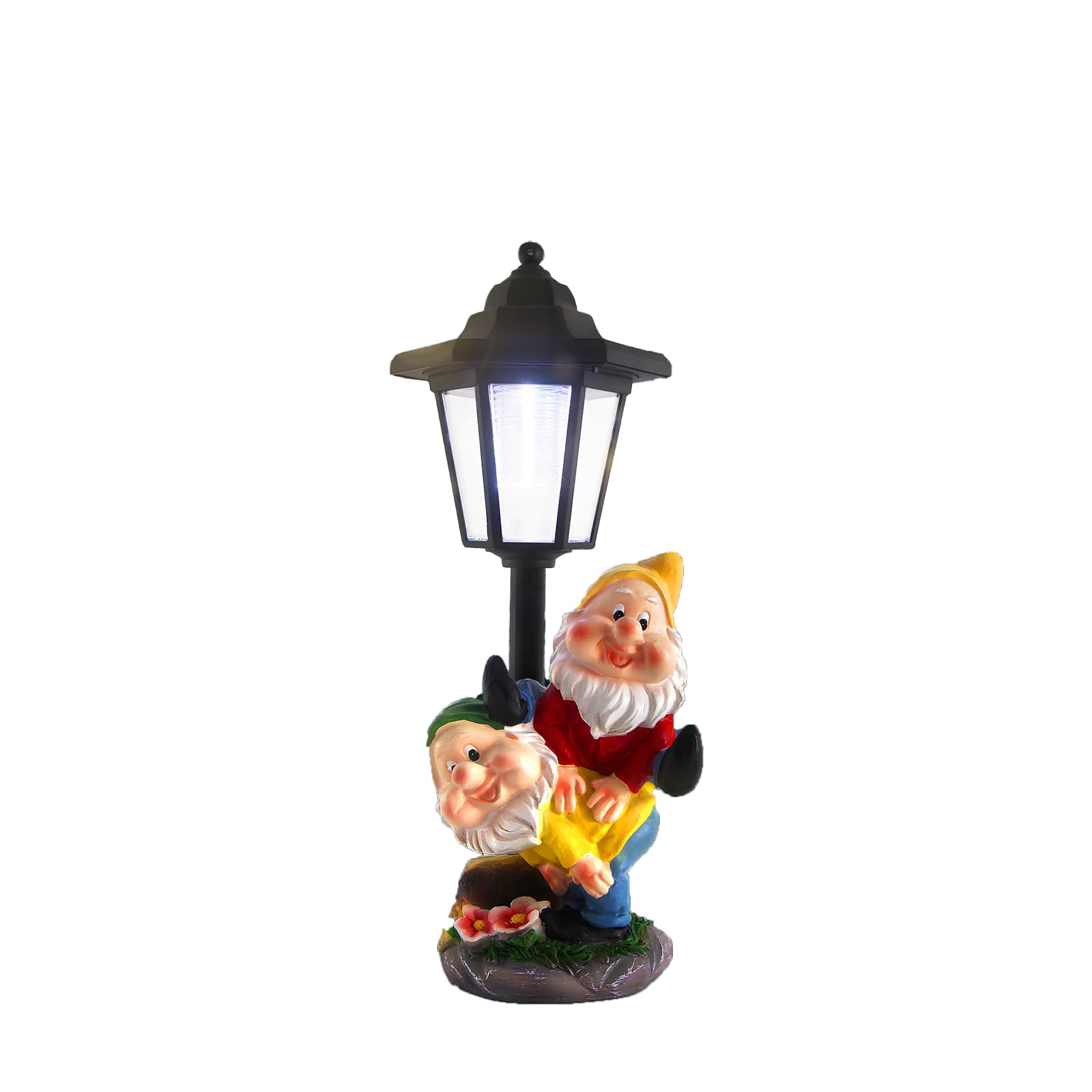 Solar Gnomes Garden Statues - Resin Solar Lights are Light Up with Two ...
