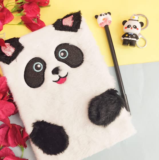 AMANVANI Panda Diary for Girls Panda Gel Pen Panda Keyring Keychain ...