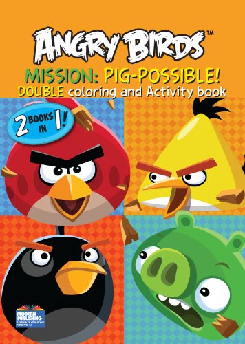 Angry Birds 2-in-1 Double Coloring and Activity Book: Modern Publishing ...