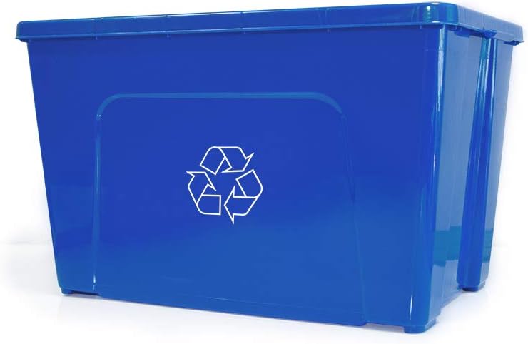 Amazon.com: good natured Outdoor Curbside Recycle Bin, 14 Gallon / 53 ...