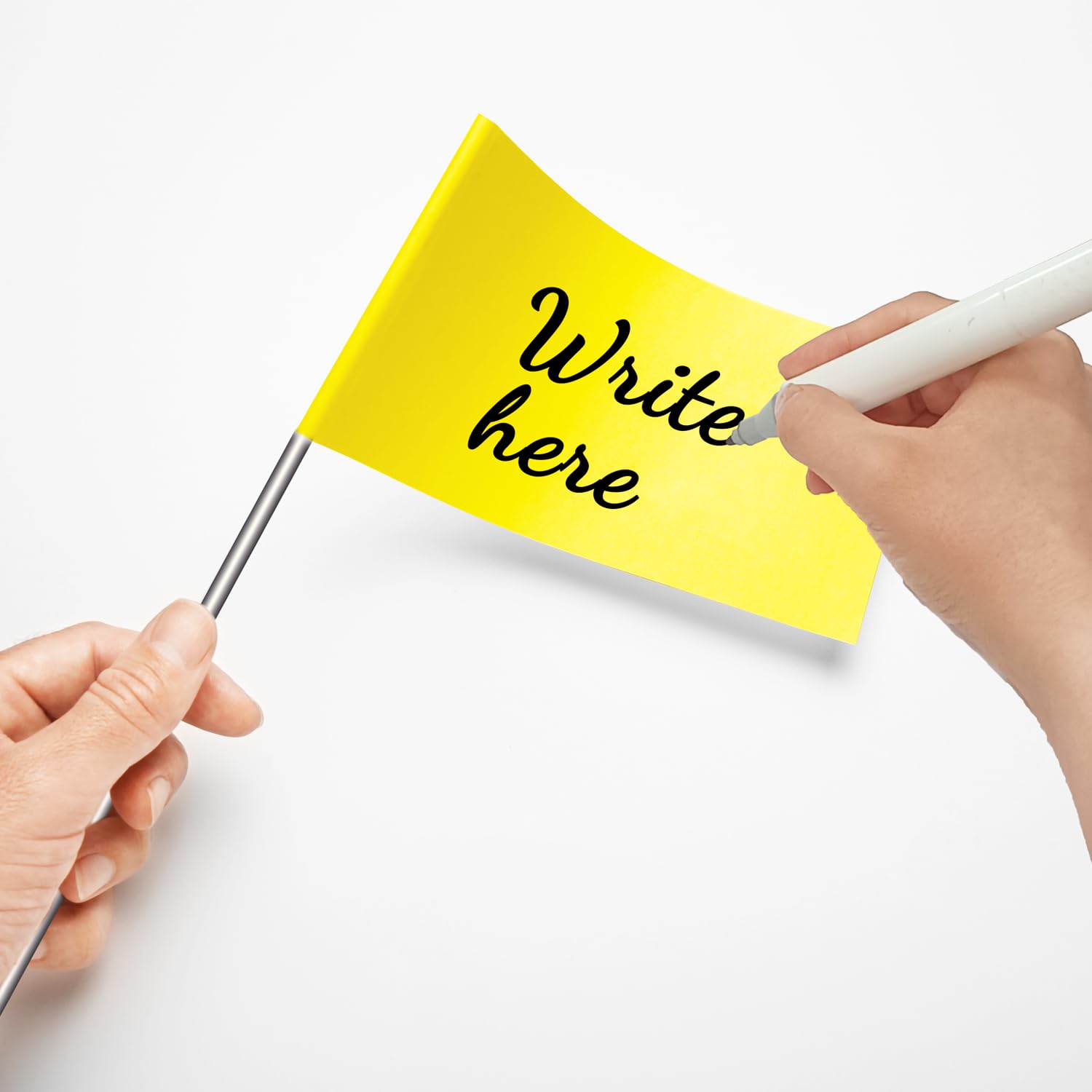 Snapklik.com : Zozen 100Pack Marking Flags, Yellow Marking Flags ...