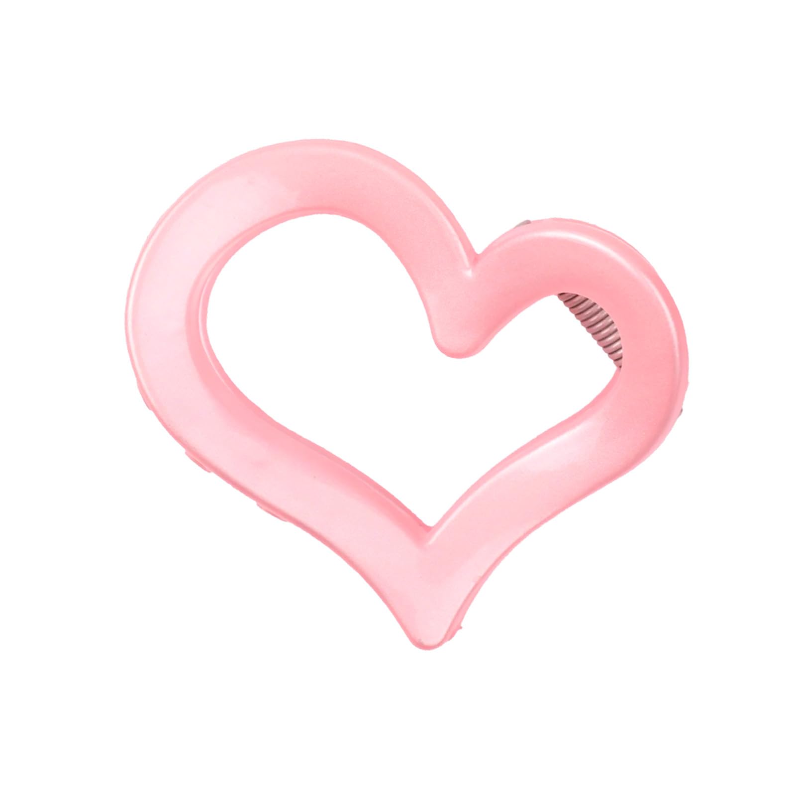 Amazon.com : Valentine's Day Hair Clips Cute Pink Heart Claw Clips for ...