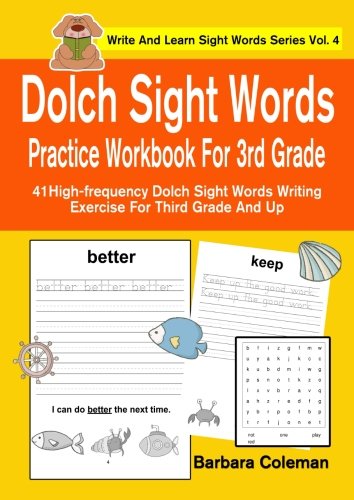 Dolch Sight Words Practice Work Book For Grade 3: 41 high-frequency ...
