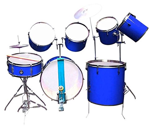 Cheap & Best 9pcs.Professional Blue Drum Kit : Amazon.in: Musical ...