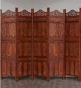 Shilpi Handicrafts Wooden Partition in Colonial Style Design Decor ...