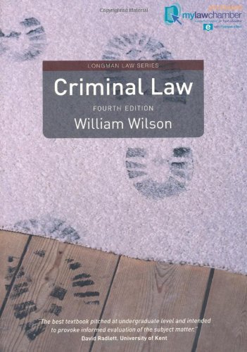 Criminal Law (Longman Law Series) premium pack: Wilson, William ...