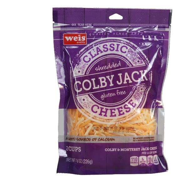 Amazon.com: Weis Quality, Cheese Colby Jack Shredded, 8 Ounce : Grocery ...