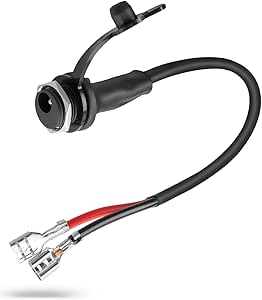 Amazon.com: Power Plug Connector Input Cable Replacement Part with Dust ...