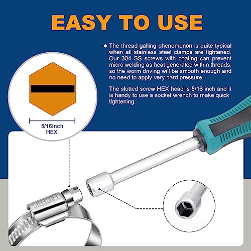 Snapklik.com : STEELSOFT Heavy Duty High Pressure 3/8 Inch Hose Clamp ...