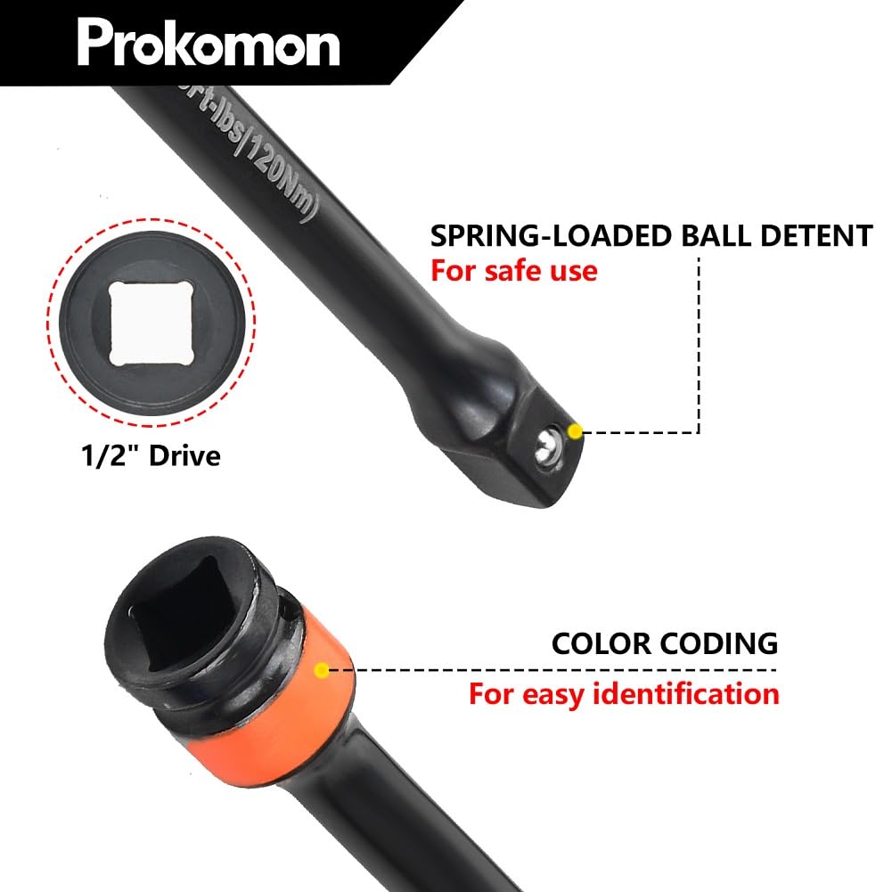 Snapklik.com : Prokomon 10 Pcs 1/2 Inch Impact Torque Limiting ...