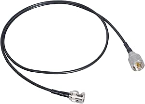 Amazon | ナテック(Natec) 2.5DS-QFB 1m BNCP - MP 変換ケーブル B2510MP アマチュア無線・デジタル簡易無線等 BNCオス-Mオス ケーブル外径：3 ...