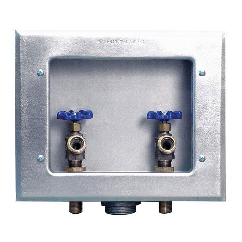 IPS B200 Washing Machine Outlet Box with 2" Drain and Valves : Amazon ...