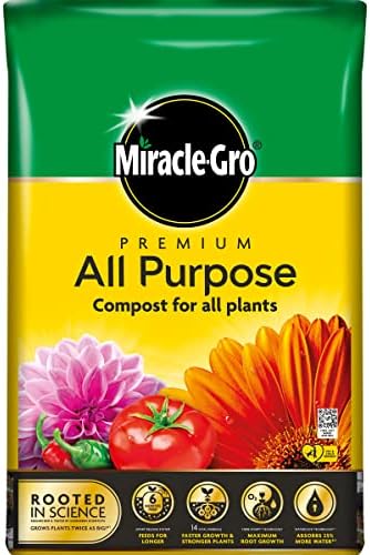 Miracle-Gro 4x All Purpose Growing Compost 20L Easy To Carry (4 ...