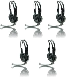 Amazon.com: iMicro IMME282 USB Dual Headset with Adjustable Microphone ...