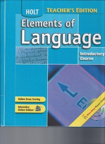 Elements of Language: Introductory Course, Grade 6, Annotated Teacher's ...