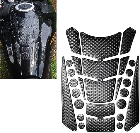 Amazon.com: TOMALL 3D Gas Tank Decal for Motorcycle Soft Rubber Fuel ...