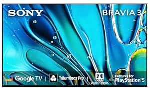 Sony BRAVIA 3 Series 189 cm (75 inches) 4K Ultra HD AI Smart LED Google TV K-75S30 (Black ...