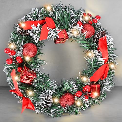 Verwunderlich Adventskranz Kunstlich Mit Led Beleuchtung Bilder