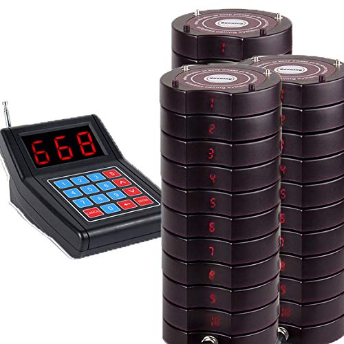 Buy SHIHUI 30 Coaster Pagers 1 Keypad Transmitter Pager Restaurant ...