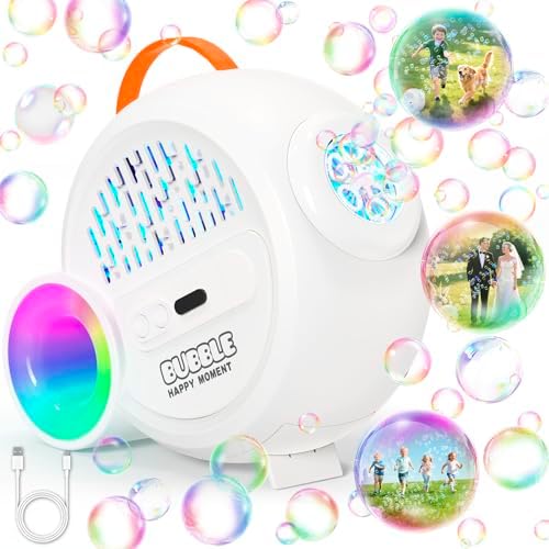 Amazon.com: Rechargeable Bubble Machine with Upgrade RGB LED 16 Million ...