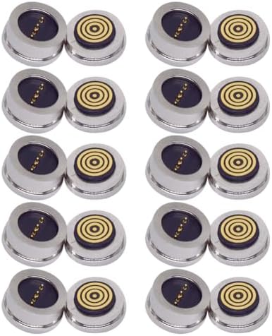 KEALLANS 10 Pairs Magnetic Pogo Pin Connectors Round 4 Pin 360° with ...