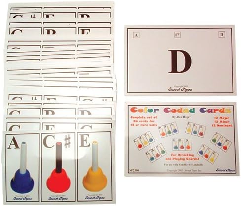 Amazon.com: Set of 36 Color Coded Chord Cards (for use with Kidsplay ...