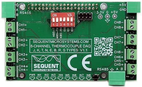 Amazon.com: Eight Thermocouples DAQ 8-Layer Stackable HAT for Raspberry Pi : Electronics