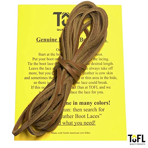 Snapklik.com : TOFL Logger Style Leather Boot Laces 108 Inch Long 2 ...