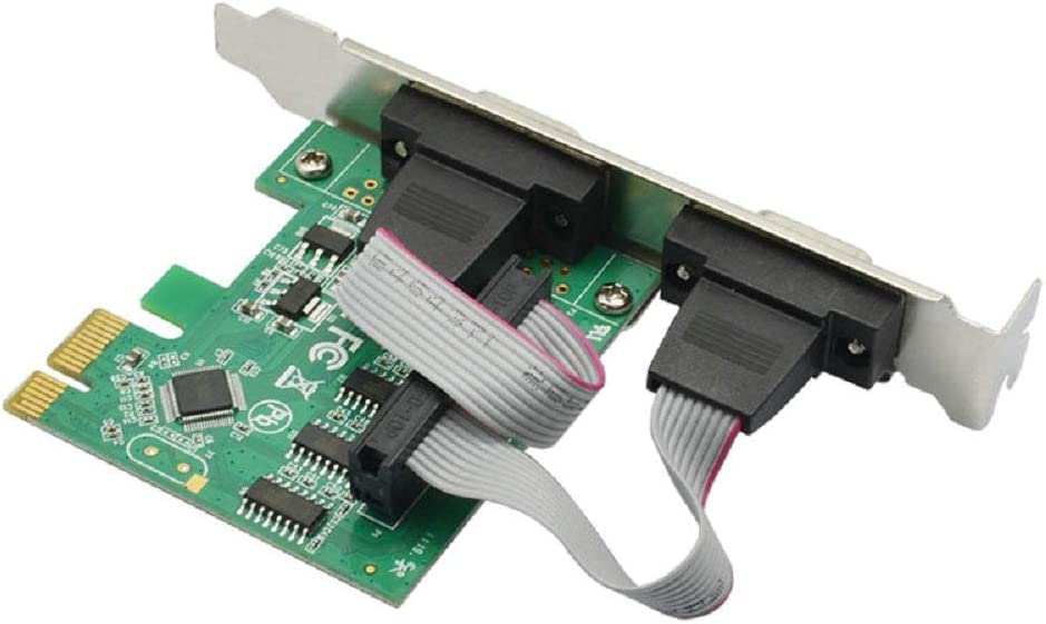 Multibao PCI-Express 2 ports Serial Card, Dual Port Serial RS-232 DB9 ...