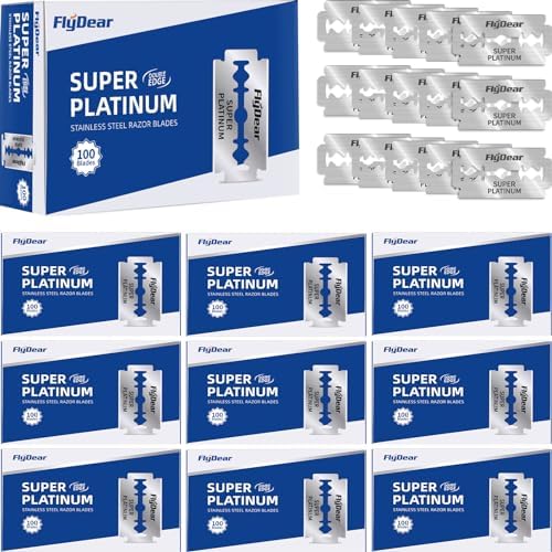 Amazon.com: Gisafai 1000 Count Double Edge Razor Blade Men's Safety ...