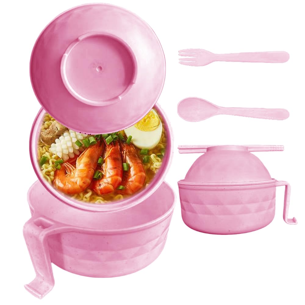 Amazon.com | RONSOOBA microwave ramen bowl,wheat fiber instant noodle ...