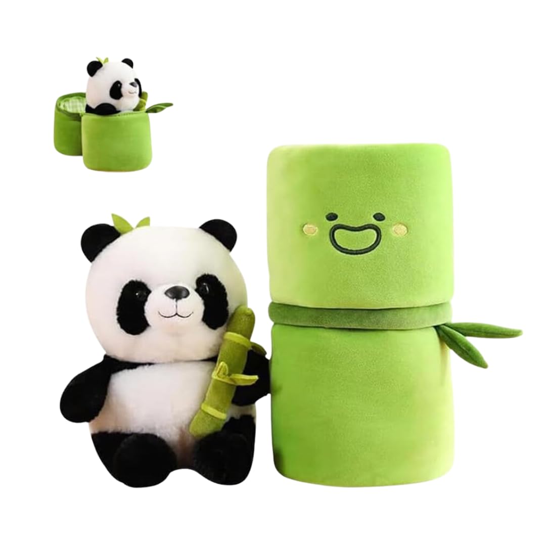 TechMax Solution Panda Plush with Bamboo Toy,Soft Plush Bamboo Panda ...
