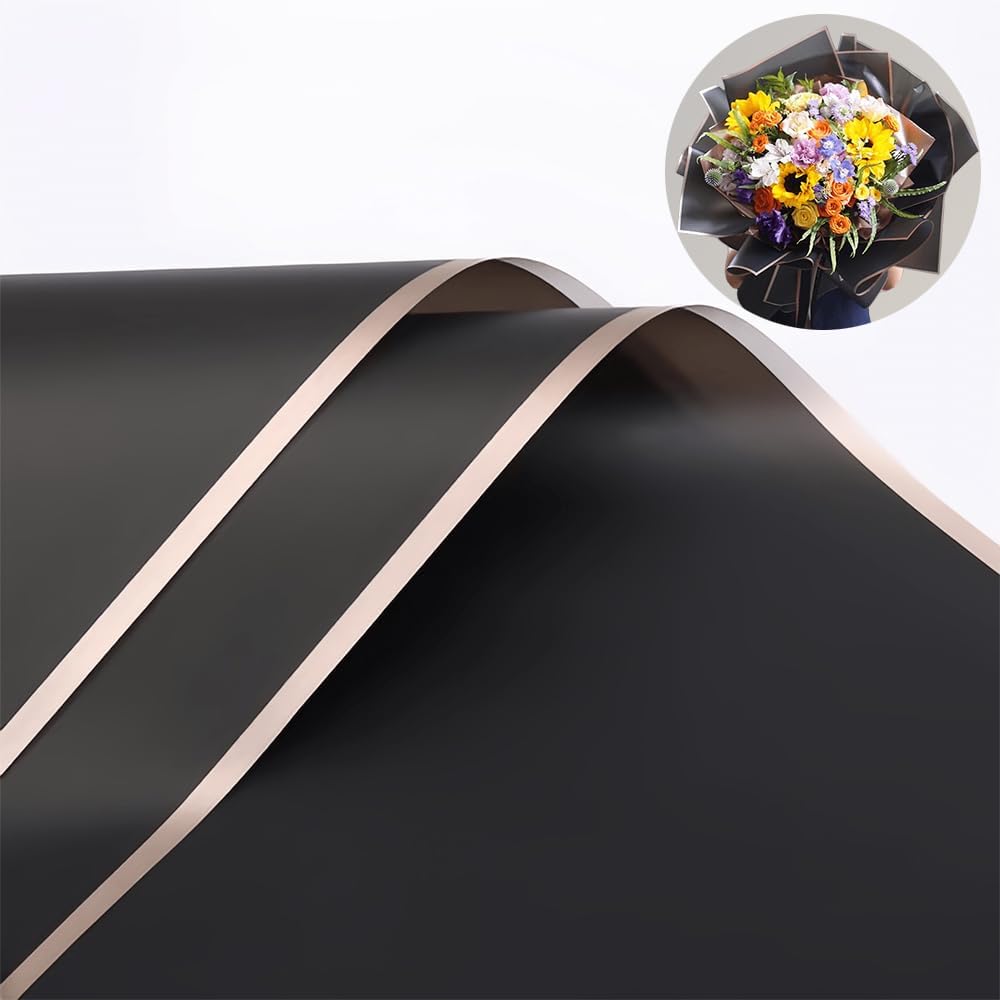 BBJ WRAPS Flower Bouquet Wrapping Paper, Waterproof Flower Paper Wrap ...