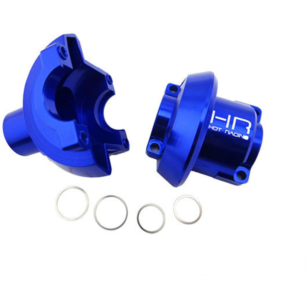 Amazon.com: Hot Racing RVO11L06 CNC Aluminum Outer Diff Case Blue Revo ...