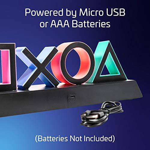 Paladone Playstation Controller Icons Light with 3 Light Modes - Sound ...