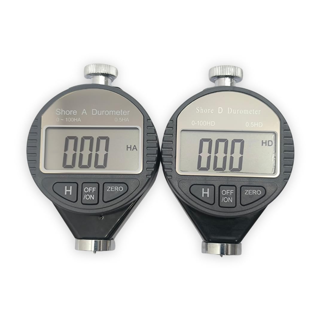 Digital Shore Durometer Set, Type A and D Hardness Tester with LCD ...