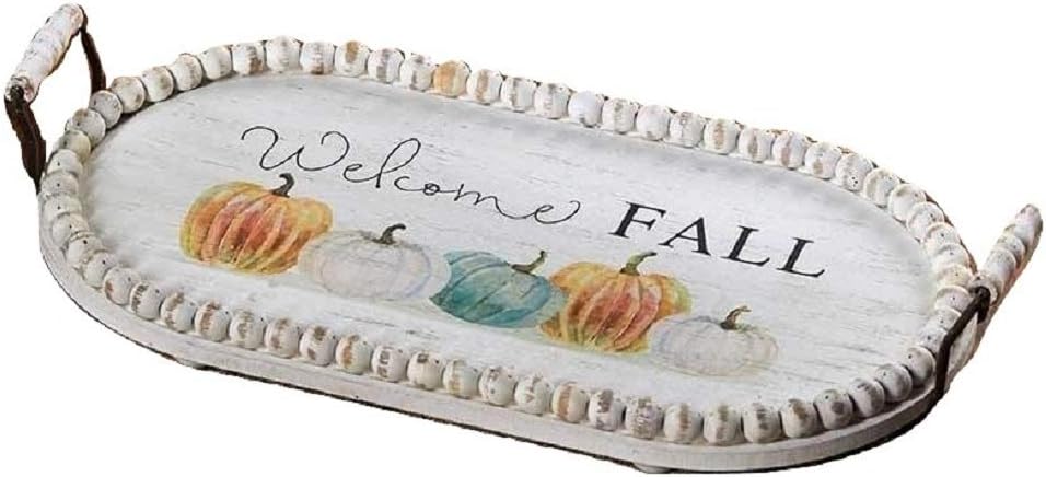 Amazon.com: Harvest Tray - Welcome Fall - 2 Handles : Home & Kitchen