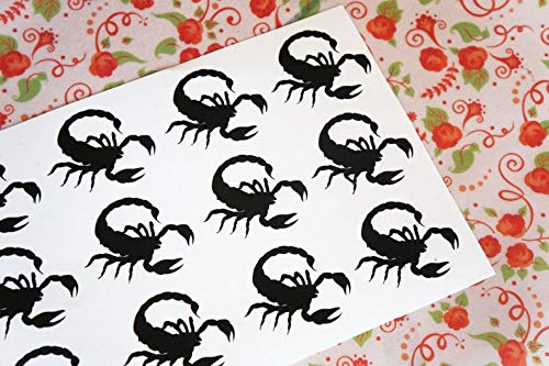 Buy 30 Scorpion Stickers, Scorpion Decal, Gold Nursery Sticker, Scorpio ...
