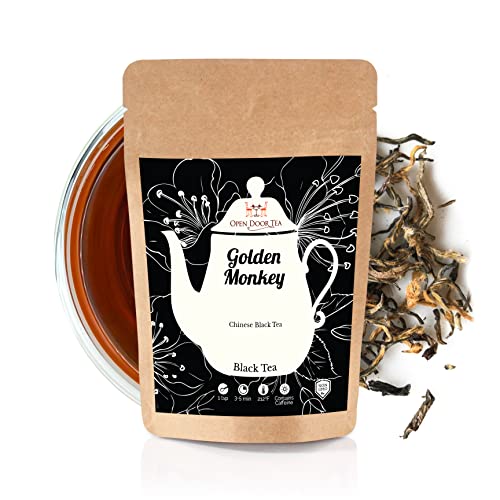 Amazon.com : Open Door Tea - Golden Monkey | Black Tea, Loose Leaf - 1 ...