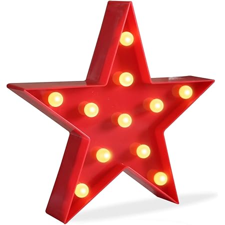 Marquee Light Star Shaped LED plastic Sign-Lighted Marquee STAR Sign ...