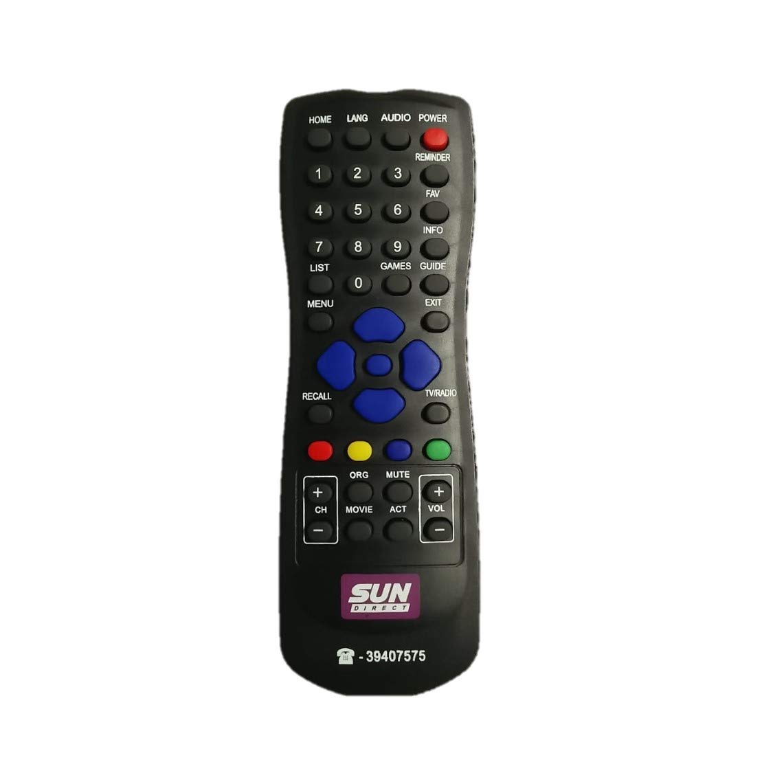 Buy Dinesh Electronics Competible Remote Control for Sun Direct DTH ...