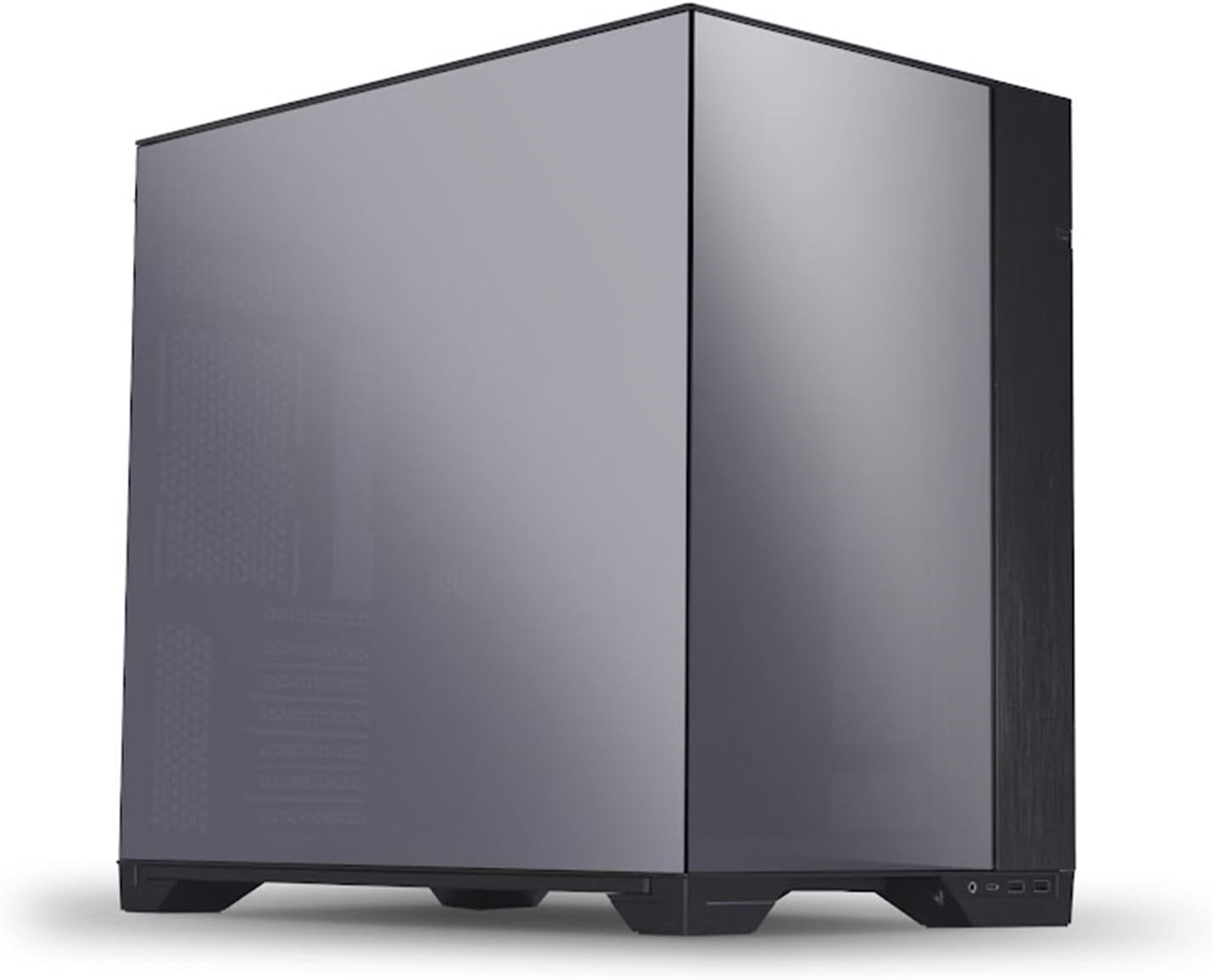 Amazon.co.jp: LIANLI Middle Tower PC Case, O11 Vision Chrome, 3 Sided ...